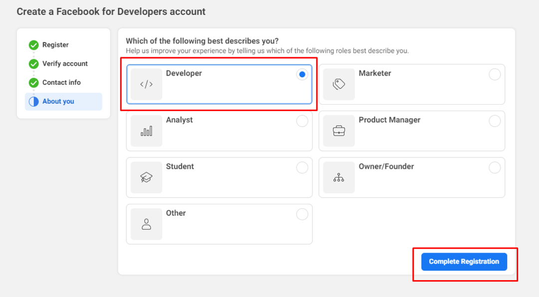 How to get a Facebook application id and secret key in 2022?
