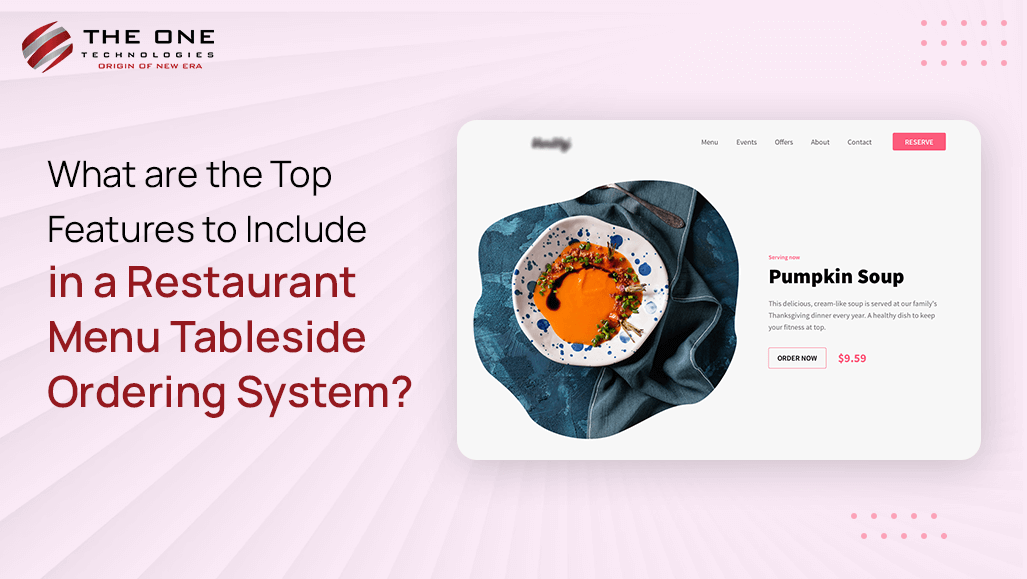 Top Features for Restaurant Tableside Ordering System